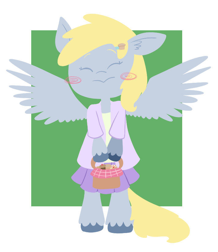 #924355 - safe, artist:maareep, derpy hooves, anthro, g4, blushing ...