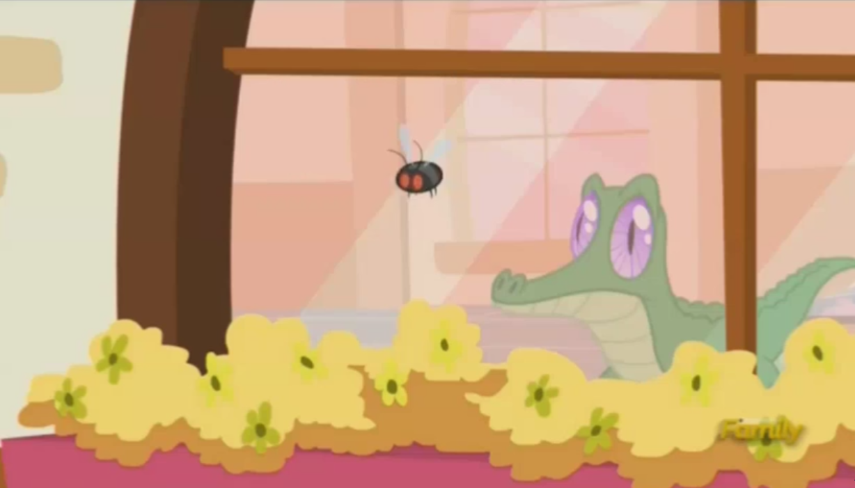 #924847 - safe, screencap, gummy, fly, g4, party pooped, bumper the bug ...