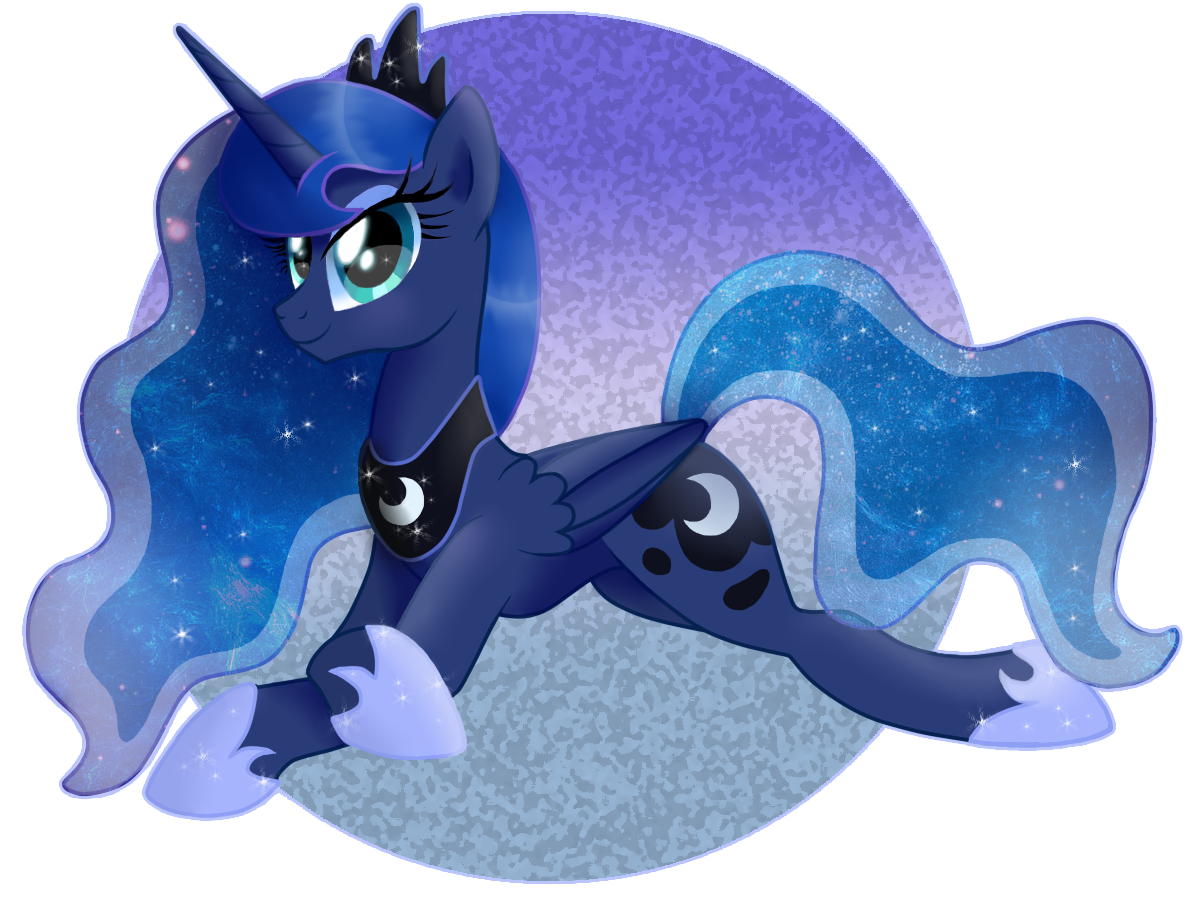 #925871 - safe, artist:mini-mio, princess luna, female, solo - Derpibooru