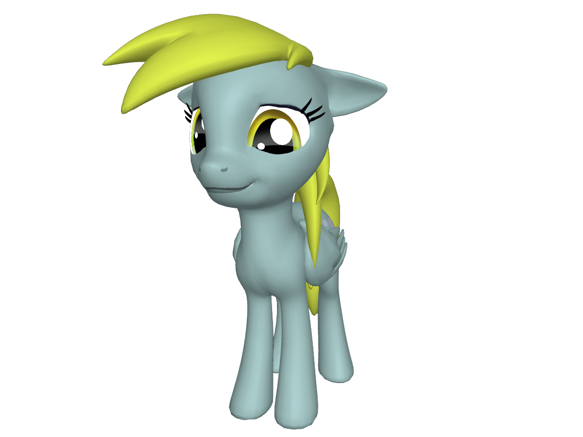 #926051 - safe, derpy hooves, pegasus, pony, ponylumen, g4, 3d, cute ...