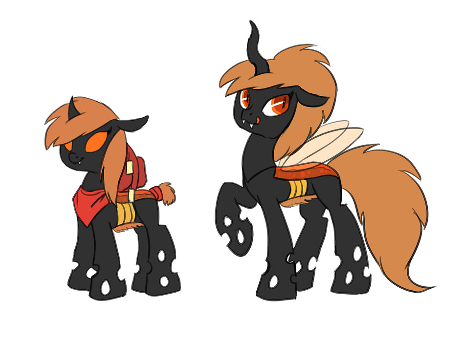 #910738 - safe, artist:carnifex, oc, oc only, oc:sirocco, changeling, changeling queen ...