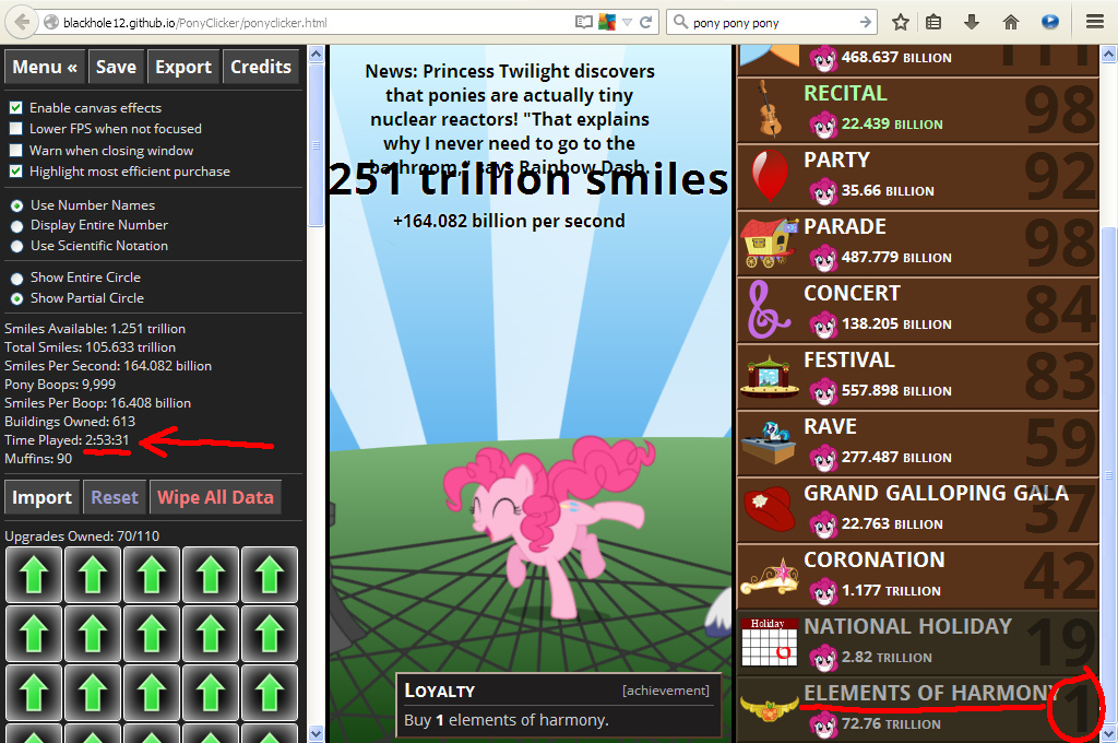 #937601 - safe, screencap, pinkie pie, g4, pony clicker - Derpibooru