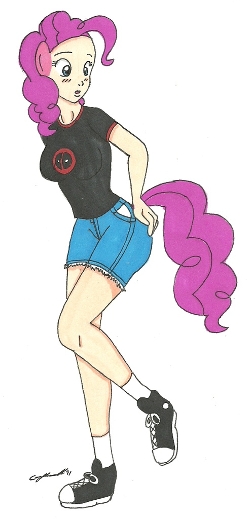 #938564 - safe, artist:cqmorrell, pinkie pie, earth pony, human, pony ...