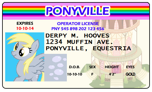 #928160 - safe, derpy hooves, pegasus, pony, female, id card, license ...