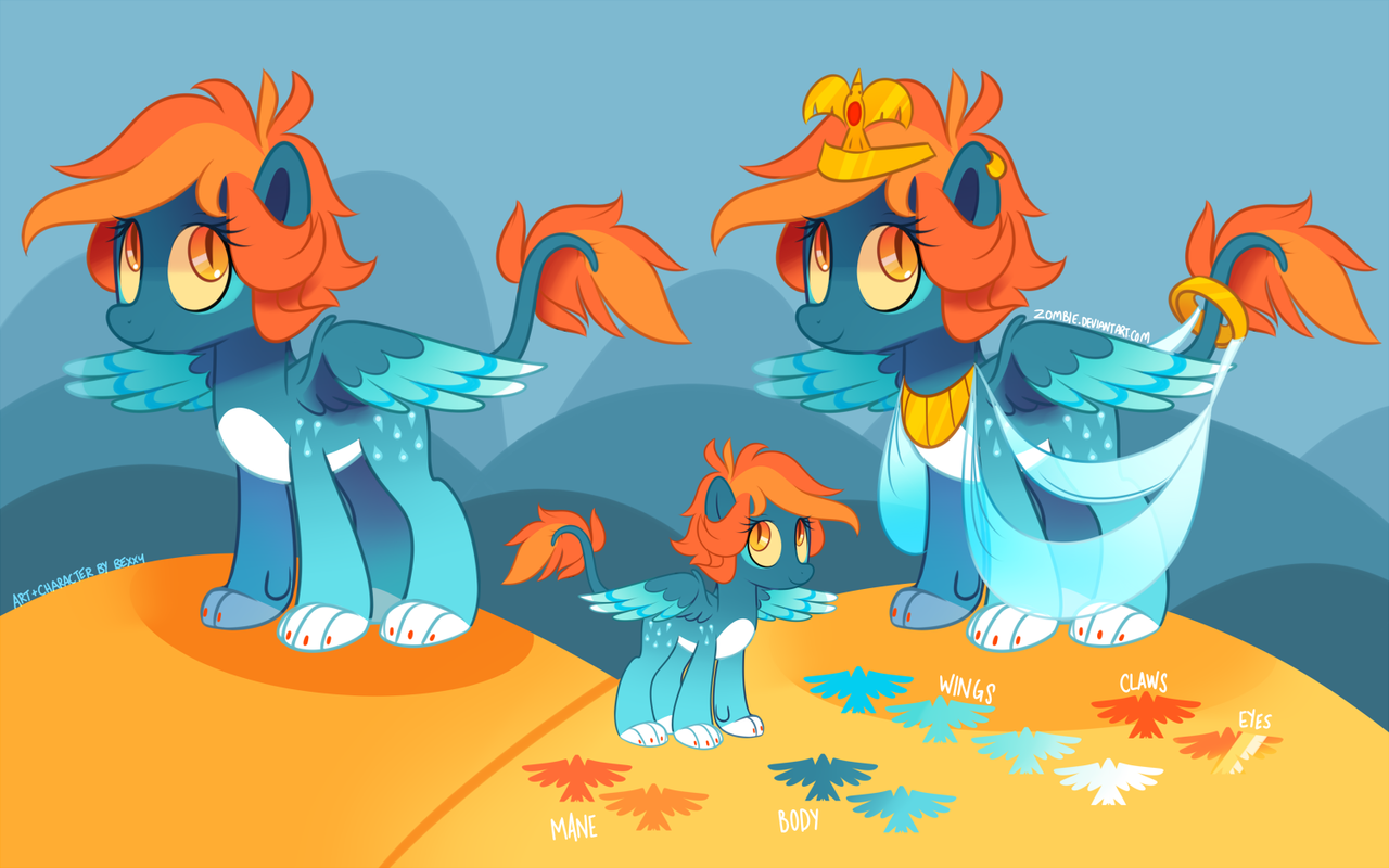 #946471 - safe, artist:zombie, oc, oc only, hybrid, sphinx, reference ...