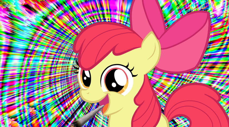 #929439 - safe, apple bloom, g4, 420, apple blunt, blunt, high - Derpibooru