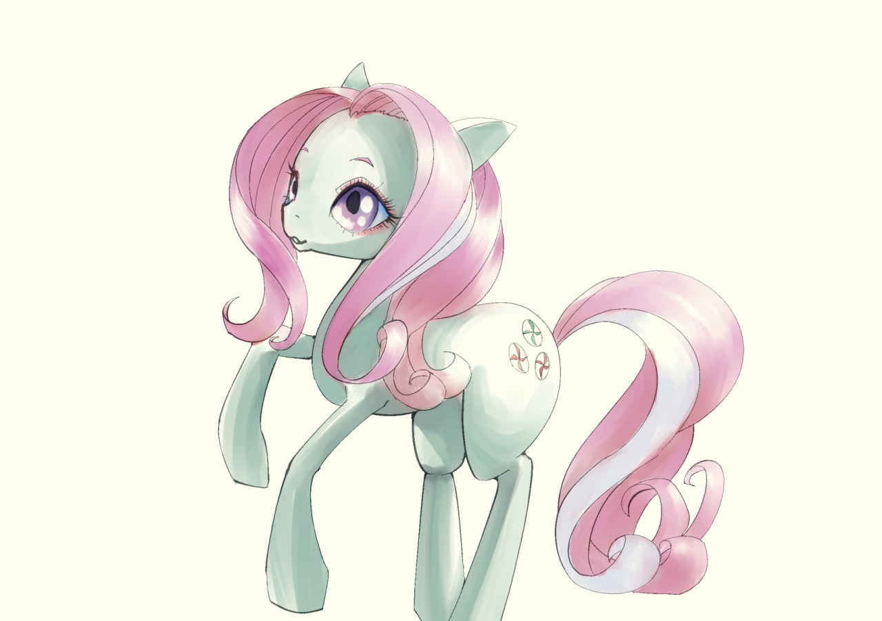 #932119 - safe, artist:unousaya, minty, female, solo - Derpibooru