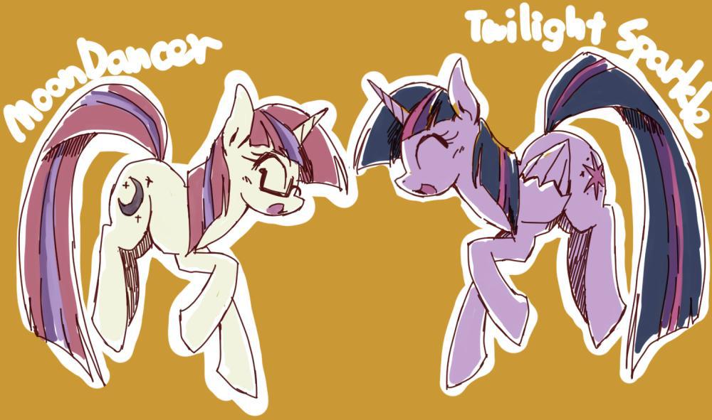 #932747 - safe, artist:kolshica, moondancer, twilight sparkle, alicorn ...