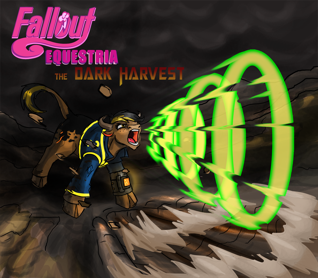 #933680 - safe, artist:alorix, oc, oc only, oc:mary belle, cow, fallout ...