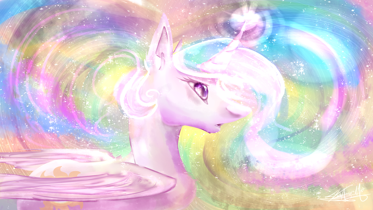 #948175 - safe, artist:katauroramist, princess celestia, g4, color porn ...