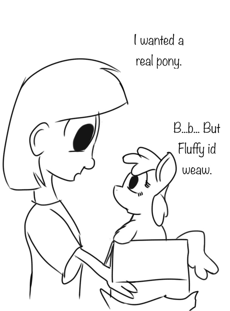 #955231 - safe, artist:fluffsplosion, fluffy pony, human, :o, box, cute ...