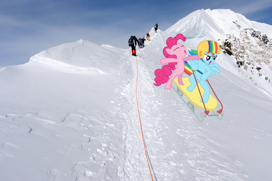 #955525 - safe, pinkie pie, rainbow dash, human, g4, alaska, denali ...