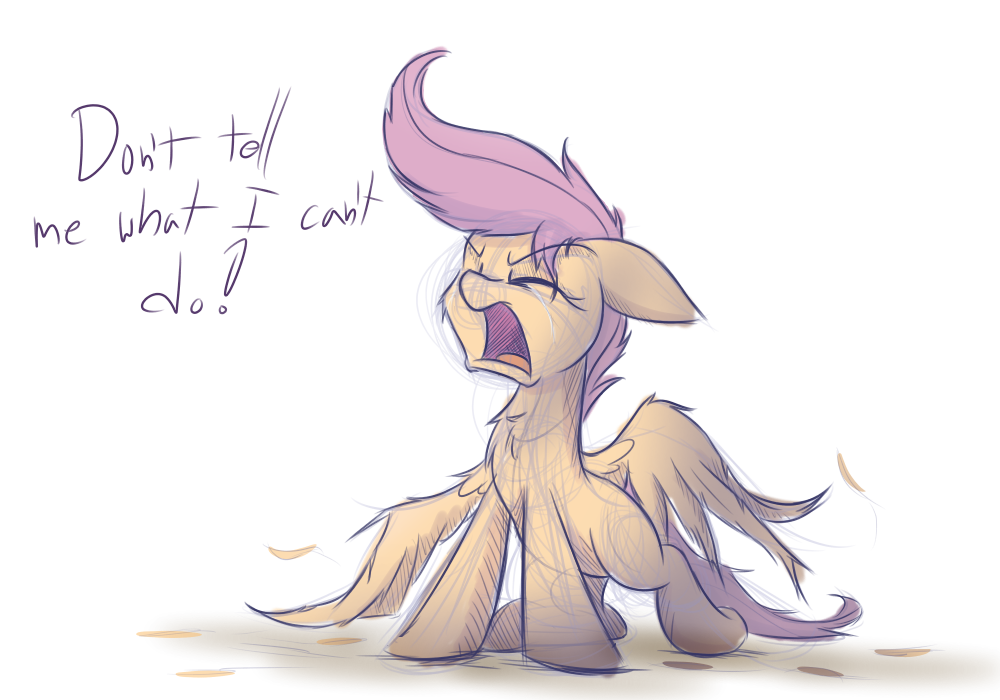 #956621 - safe, artist:heir-of-rick, scootaloo, g4, crying, feels ...