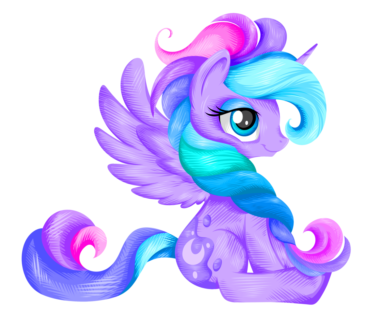 #959021 - safe, artist:perfexsoniya, princess luna, alternate hairstyle ...