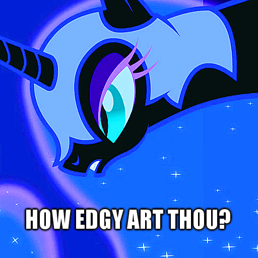 #959478 - safe, nightmare moon, g4, edgy, female, frown, glare, gritted ...