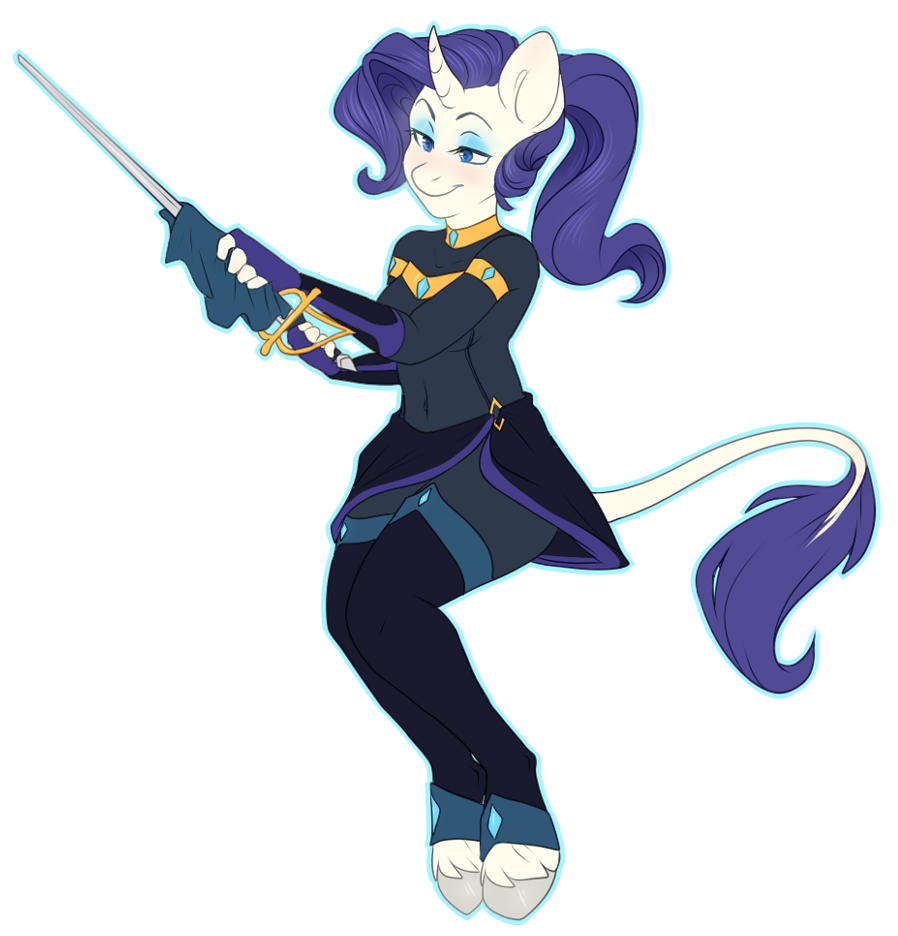 #960086 - safe, artist:mochaspar, rarity, classical unicorn, anthro ...