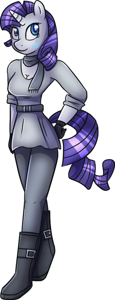 #961129 - safe, artist:chipflake, rarity, anthro, female, solo - Derpibooru