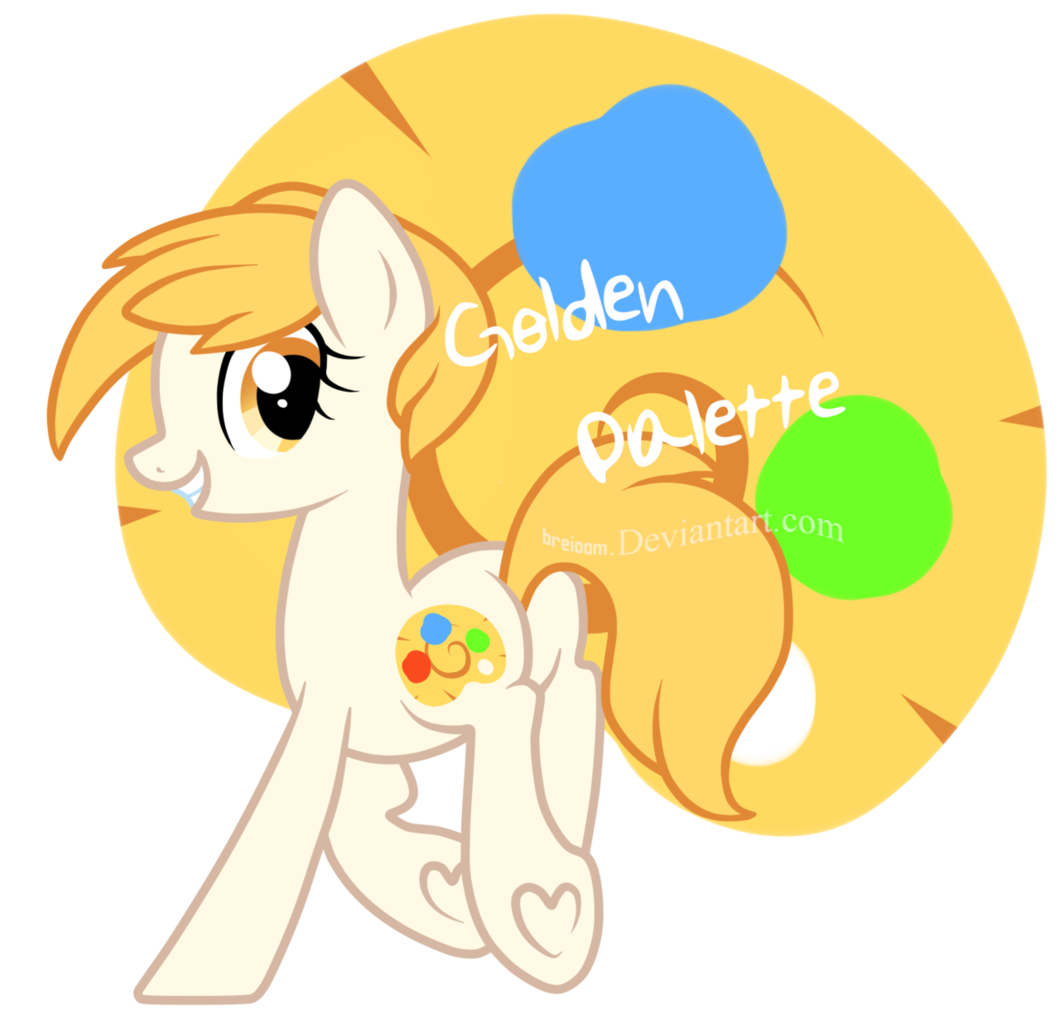 #962825 - safe, artist:breloomsgarden, oc, oc only, oc:golden palette ...
