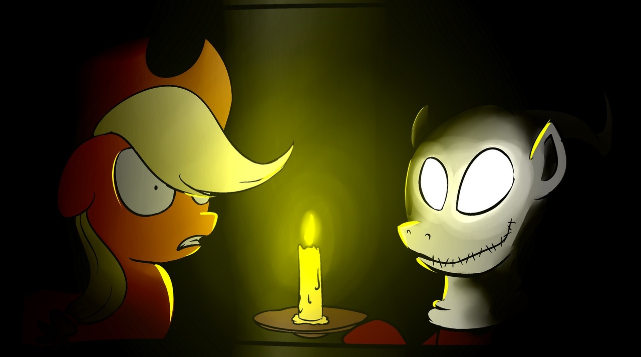 #965085 - safe, artist:gapaot, applejack, g4, candlejack, ponified ...