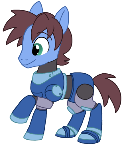 #969007 - safe, artist:wiirdo, pony, mega man (series), megaman legends ...
