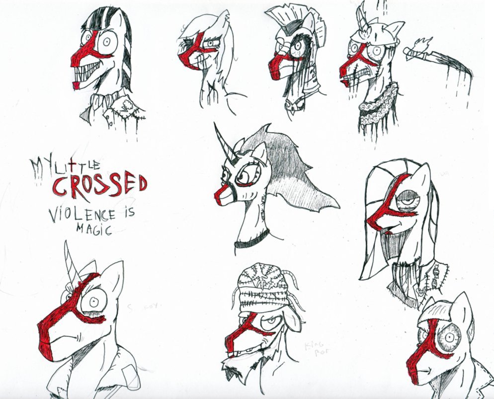 #952904 - grimdark, grotesque, derpy hooves, pinkie pie, princess ...