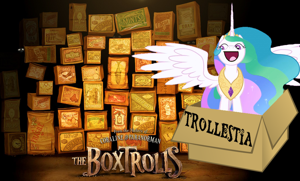 #977905 - safe, princess celestia, g4, awesome face, box, female, solo ...