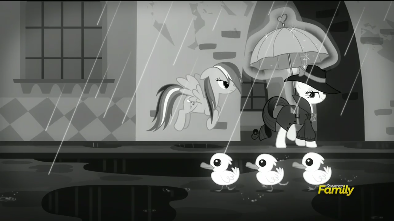 #982977 - safe, screencap, rainbow dash, rarity, duck, rarity ...