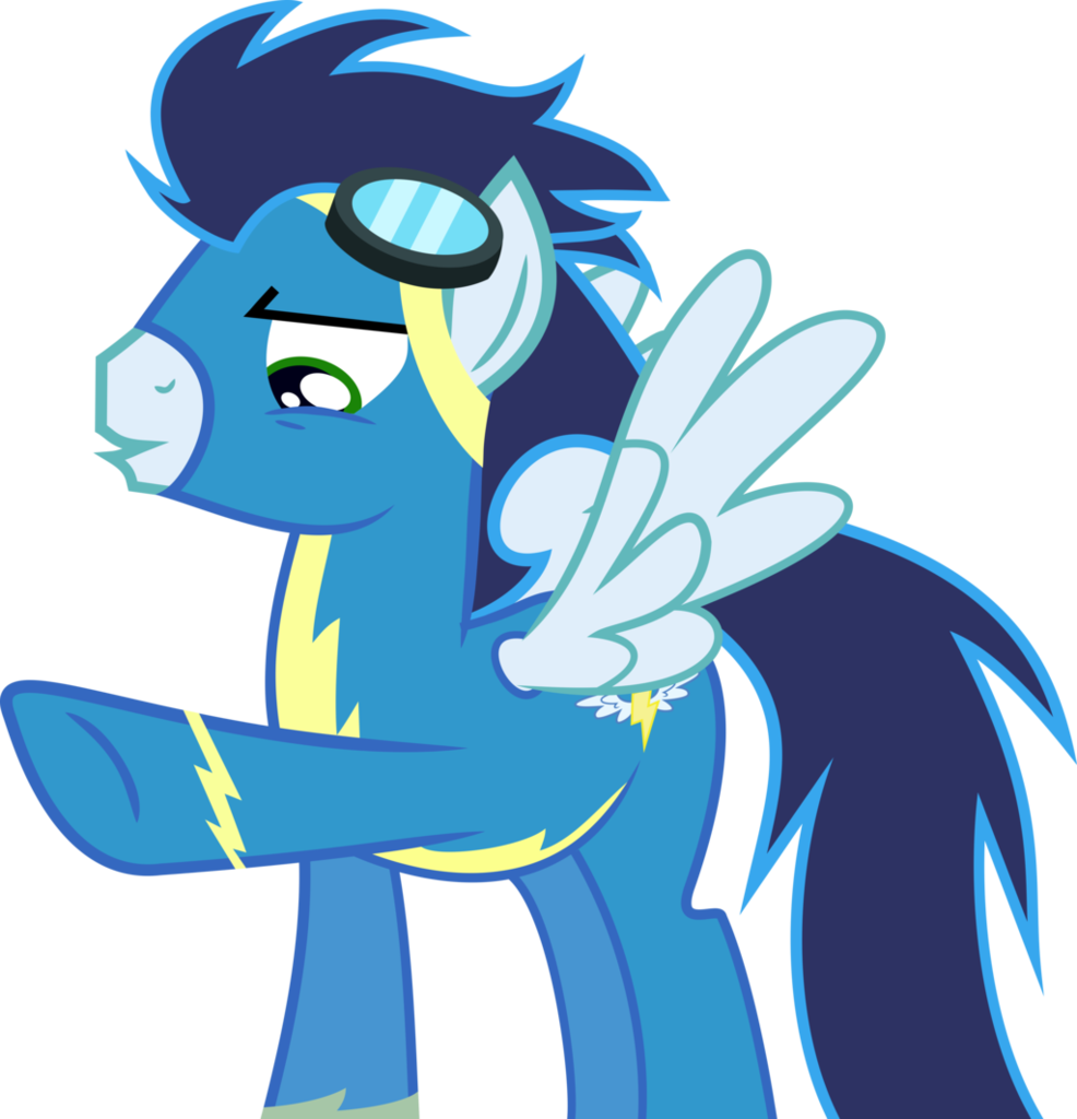 #987953 - safe, artist:maulidiza, soarin', pony, male, pointing, simple ...