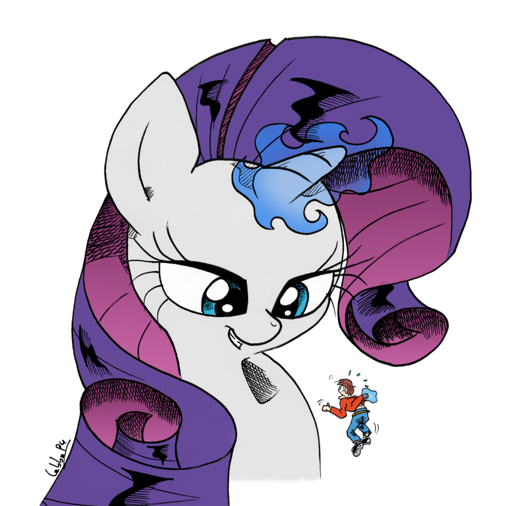 #991080 - safe, artist:labba94, rarity, human, pony, unicorn, g4, giant ...