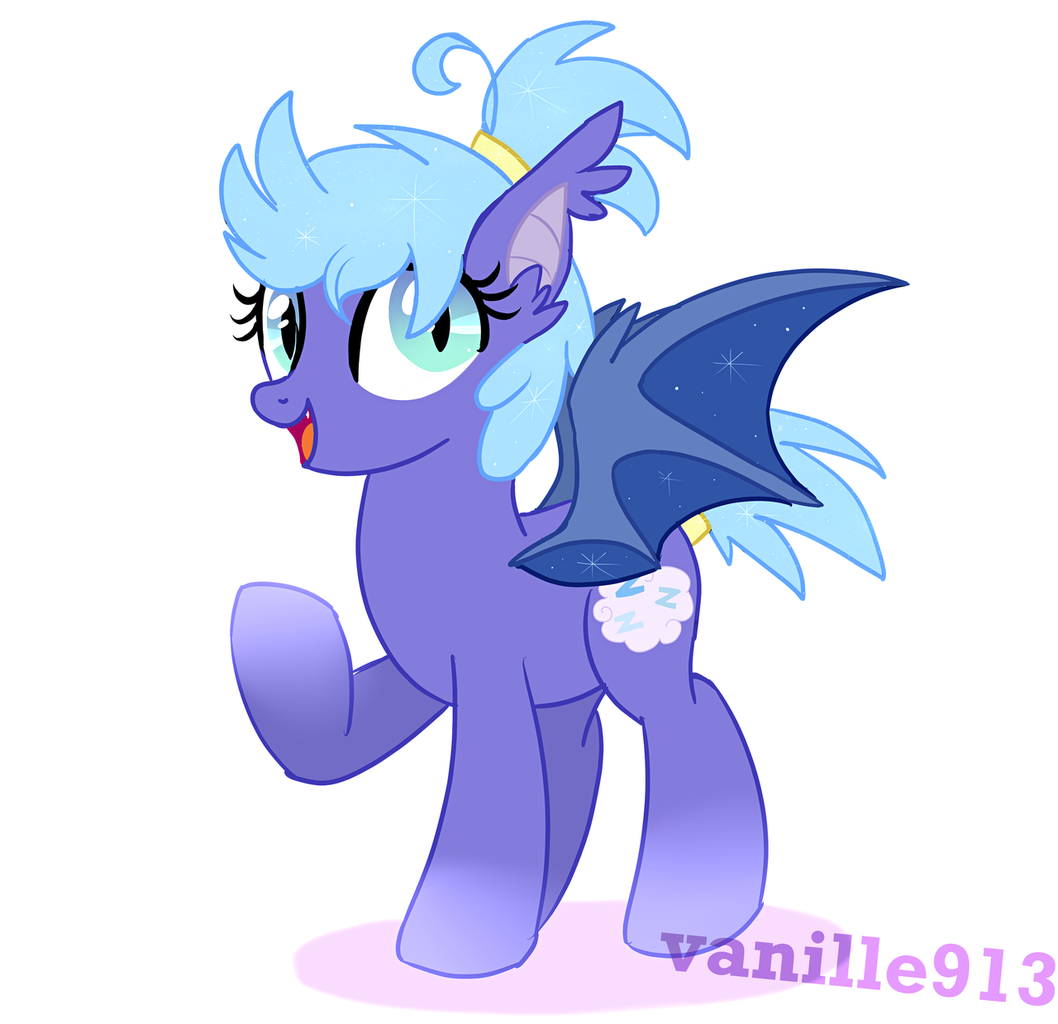 #991397 - safe, artist:spookyle, oc, oc only, oc:dream cloud, bat pony, pony, solo - Derpibooru