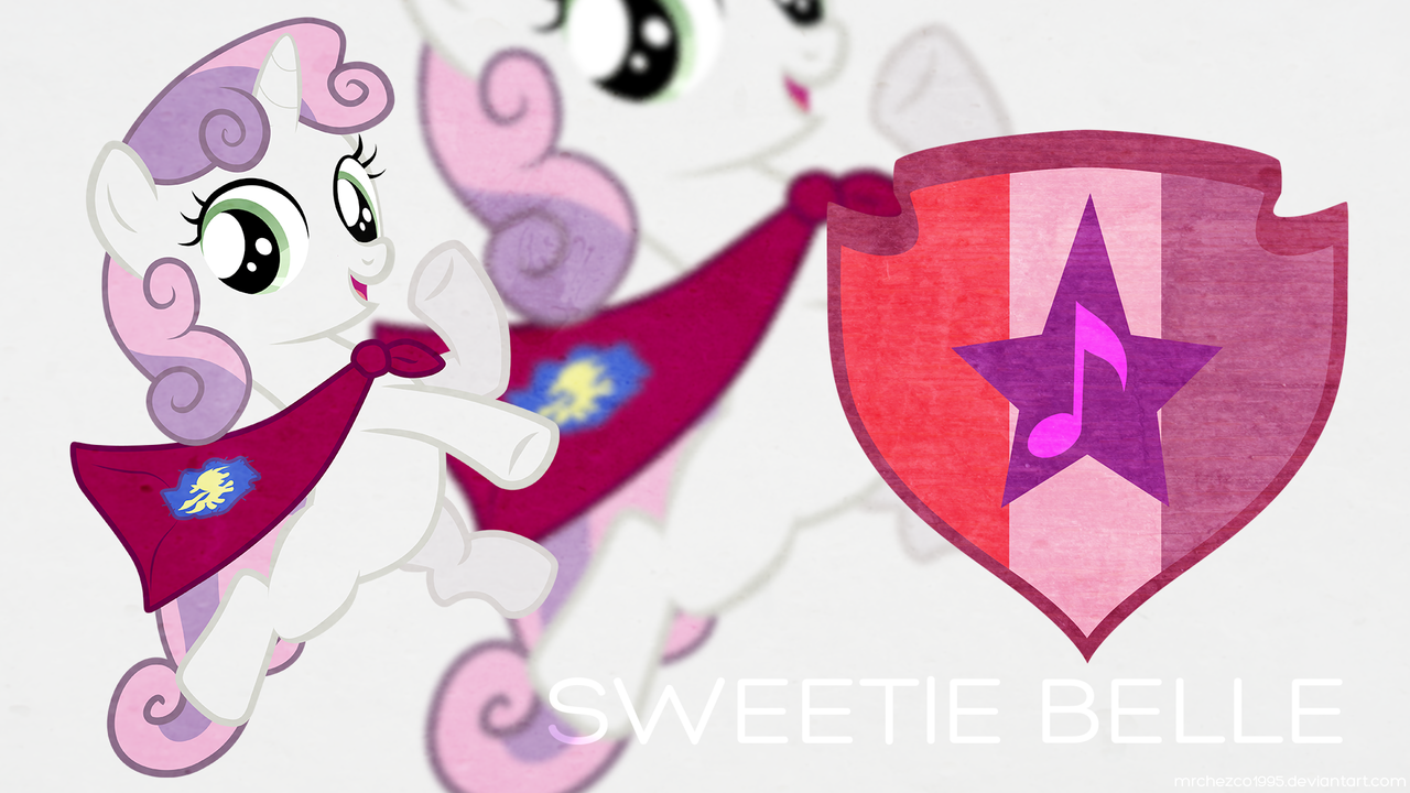#1068014 - safe, artist:mrchezco1995, sweetie belle, cape, clothes, cmc ...