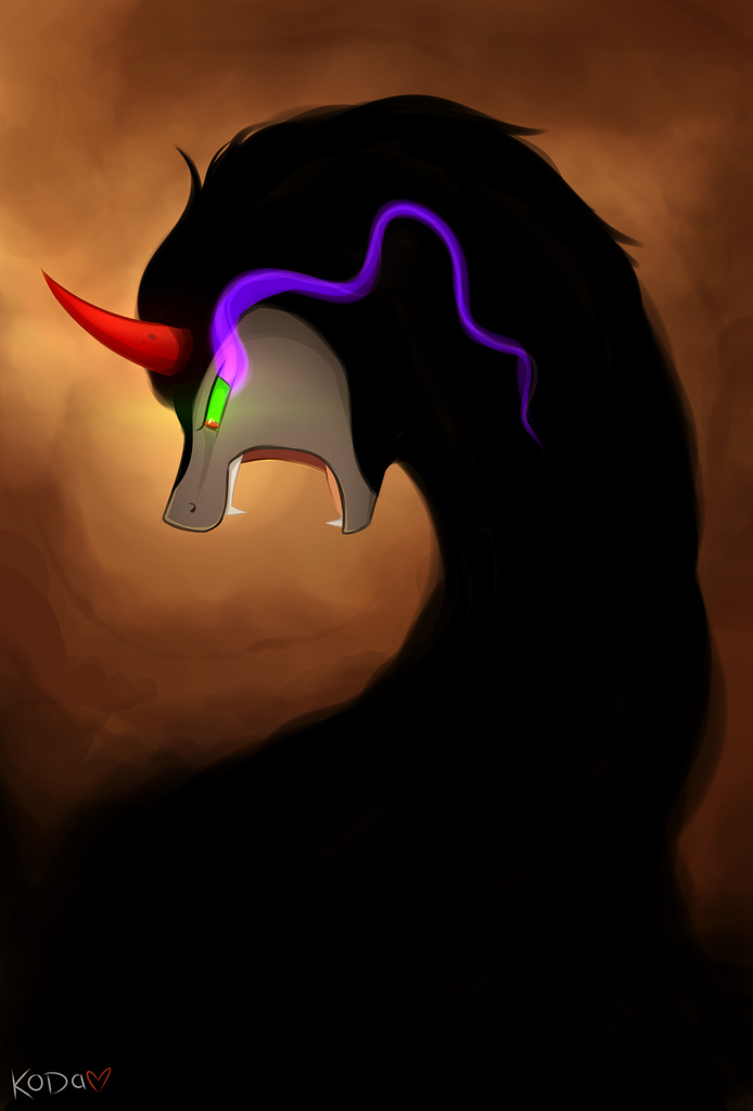 #1069529 - safe, artist:kodabomb, king sombra, umbrum, g4, male, shadow ...