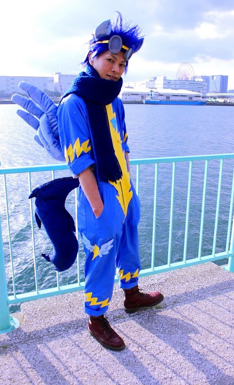 #1058126 - safe, artist:daisymane, soarin', human, clothes, cosplay ...