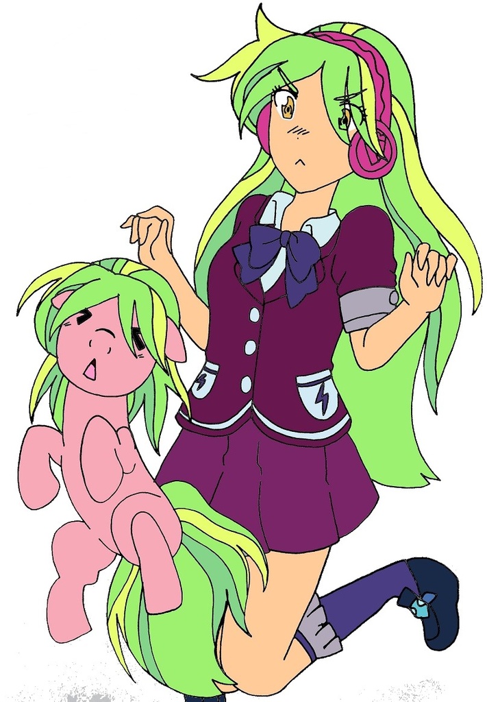 #1070030 - safe, artist:phosphophyllite, lemon zest, human, equestria ...