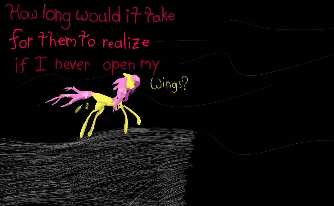 #1071082 - grimdark, artist:the claud, fluttershy, g4, female ...