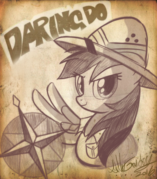 #1073453 - safe, artist:nickdallas, daring do, female, solo - Derpibooru
