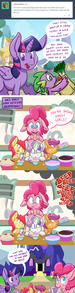 #1074017 - safe, artist:pippy, apple bloom, pinkie pie, scootaloo ...