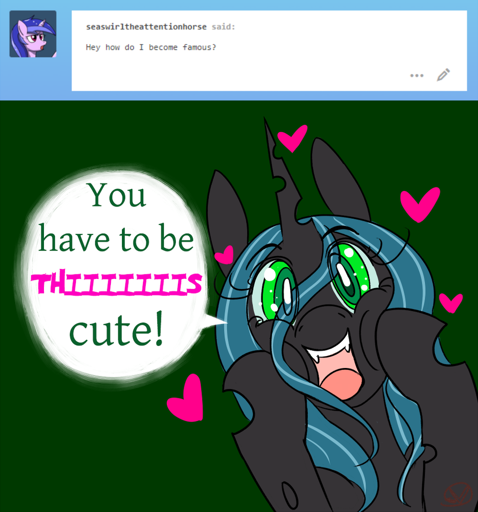 #1076383 - safe, artist:ryuredwings, queen chrysalis, changeling, g4 ...