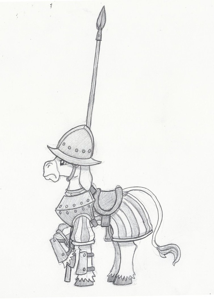 #1076730 - safe, artist:sensko, donkey, armor, grayscale, helmet ...