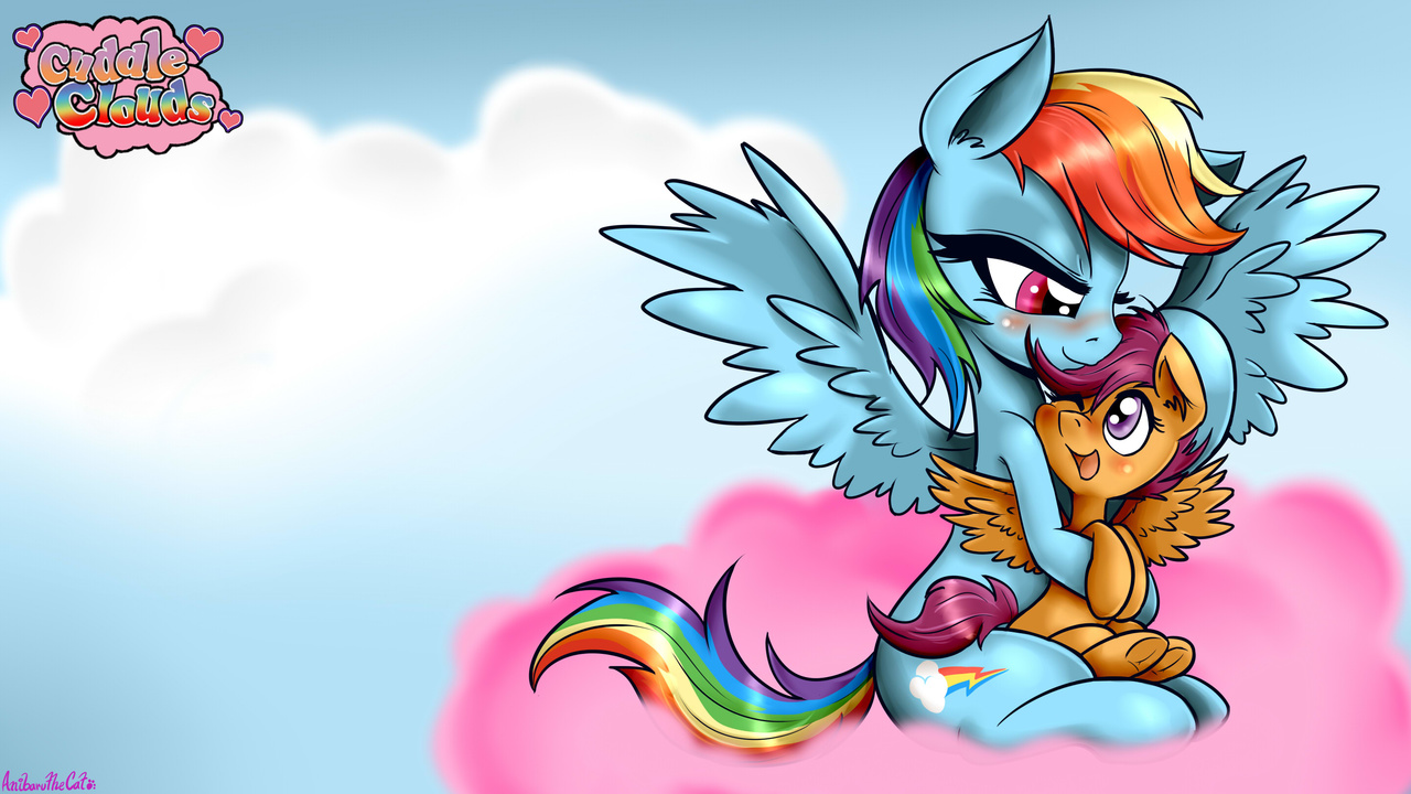 Mlp Rainbow Dash Cloud Wallpaper