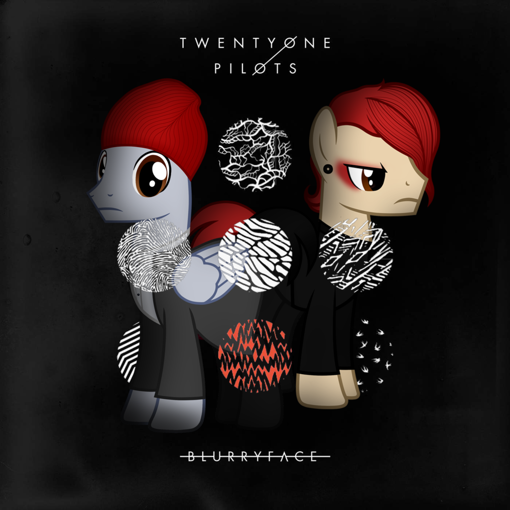 #1270082 - safe, artist:aldobronyjdc, album cover, blurryface, clothes ...