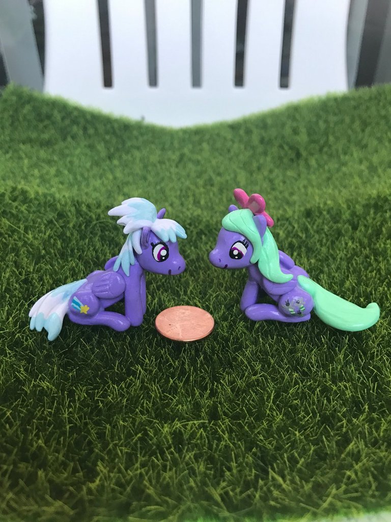 #1270460 - safe, artist:vivalahill, cloudchaser, flitter, coin, craft ...