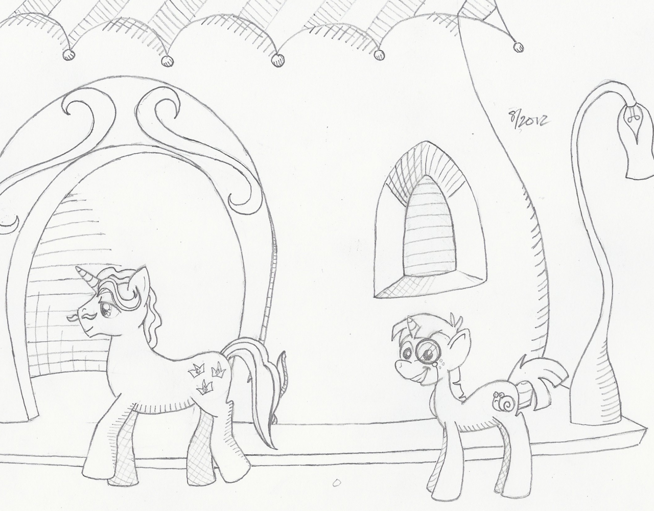 #1273340 - safe, artist:arctic-lux, fancypants, snails, missing ...