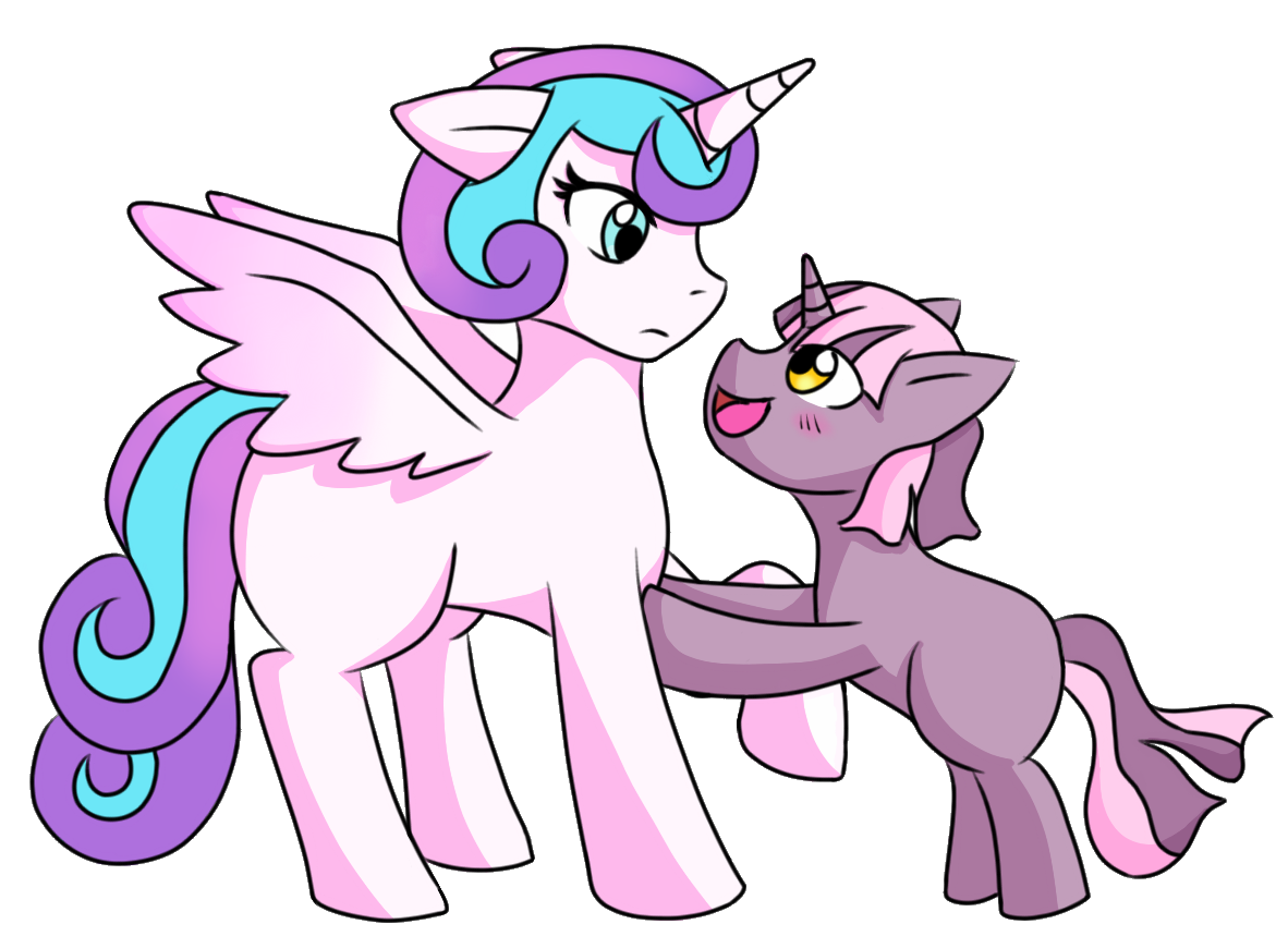 #1274203 - safe, artist:jolliapplegirl, princess flurry heart, shining ...