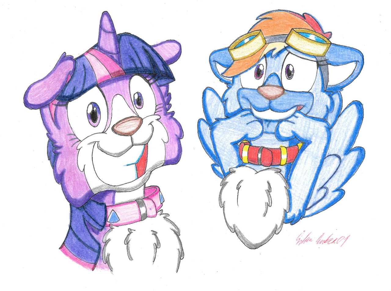 #1275565 - safe, artist:silversimba01, rainbow dash, twilight sparkle ...