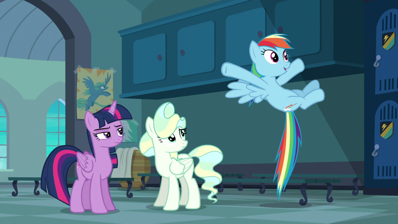 #1276282 - safe, screencap, rainbow dash, twilight sparkle, vapor trail ...