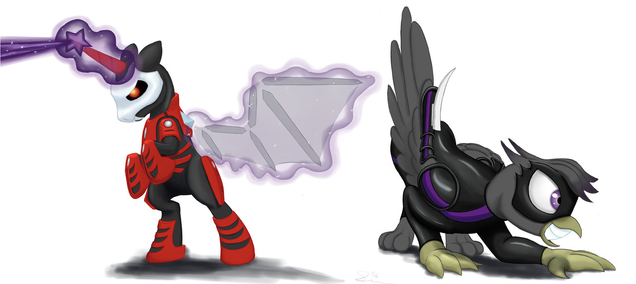 #1276887 - safe, artist:stillwaterspony, oc, oc only, griffon, pony ...