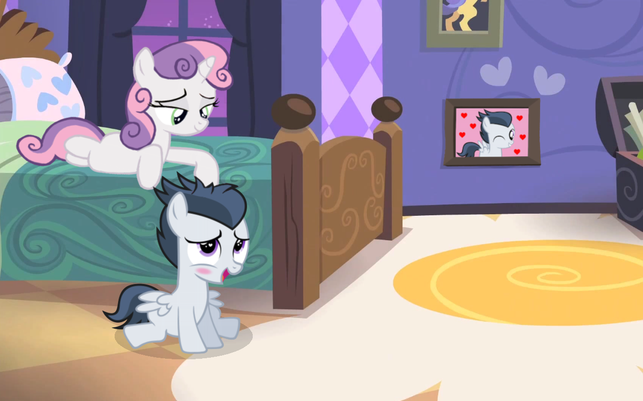 #1282331 - safe, artist:lunaticdawn, rumble, sweetie belle, pegasus ...