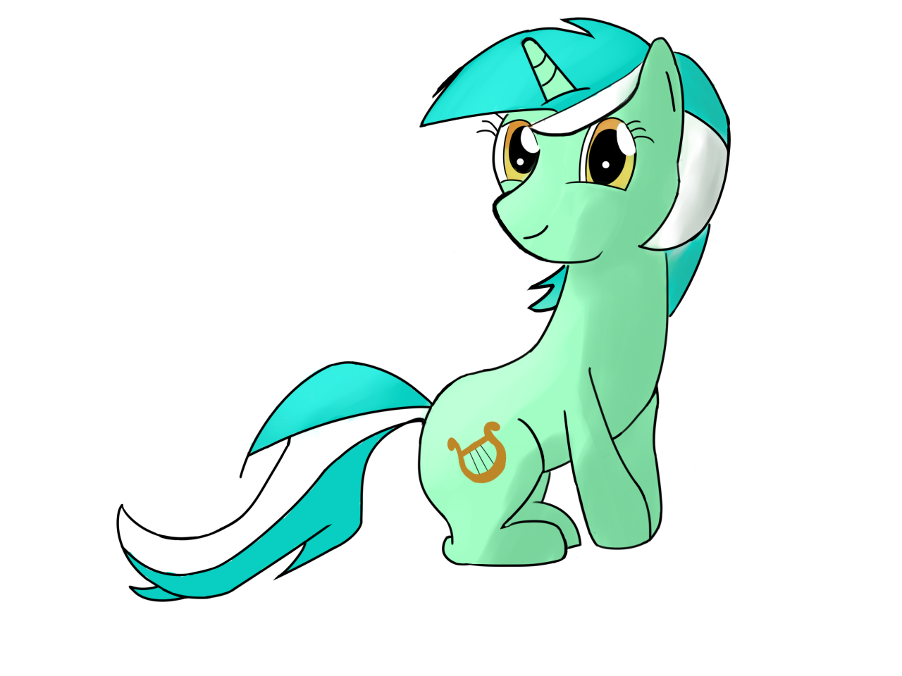 #1282665 - safe, artist:classicm, lyra heartstrings, g4, cute, female ...