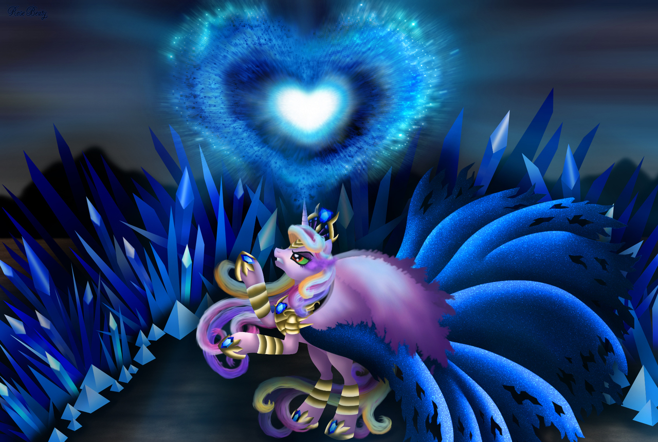 #1283579 - safe, artist:rose-beuty, princess cadance, pony, g4 ...